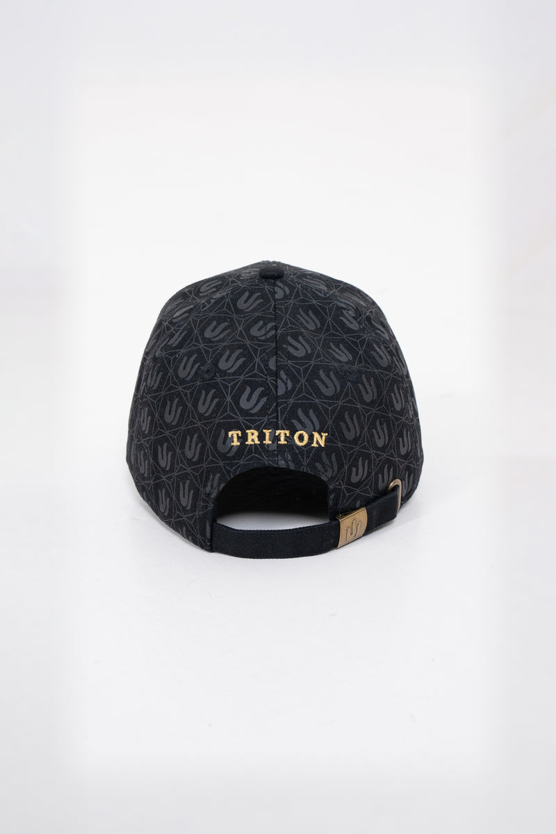 BLACK FULL PRINT BASEBALL CAP – Triton Series Shop