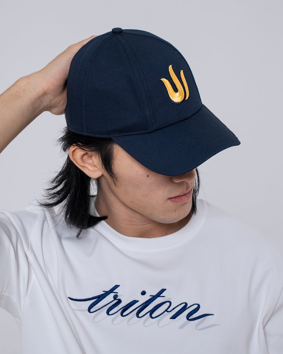NAVY LOGO BASEBALL CAP – Triton Series Shop