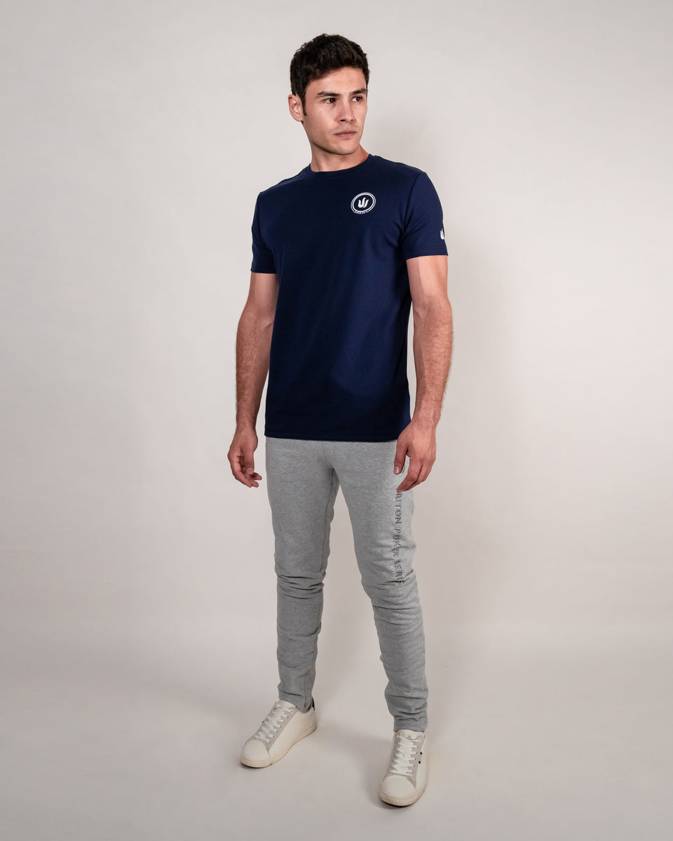 BLUE SILICONE PRINT LOGO T-SHIRT – Triton Series Shop